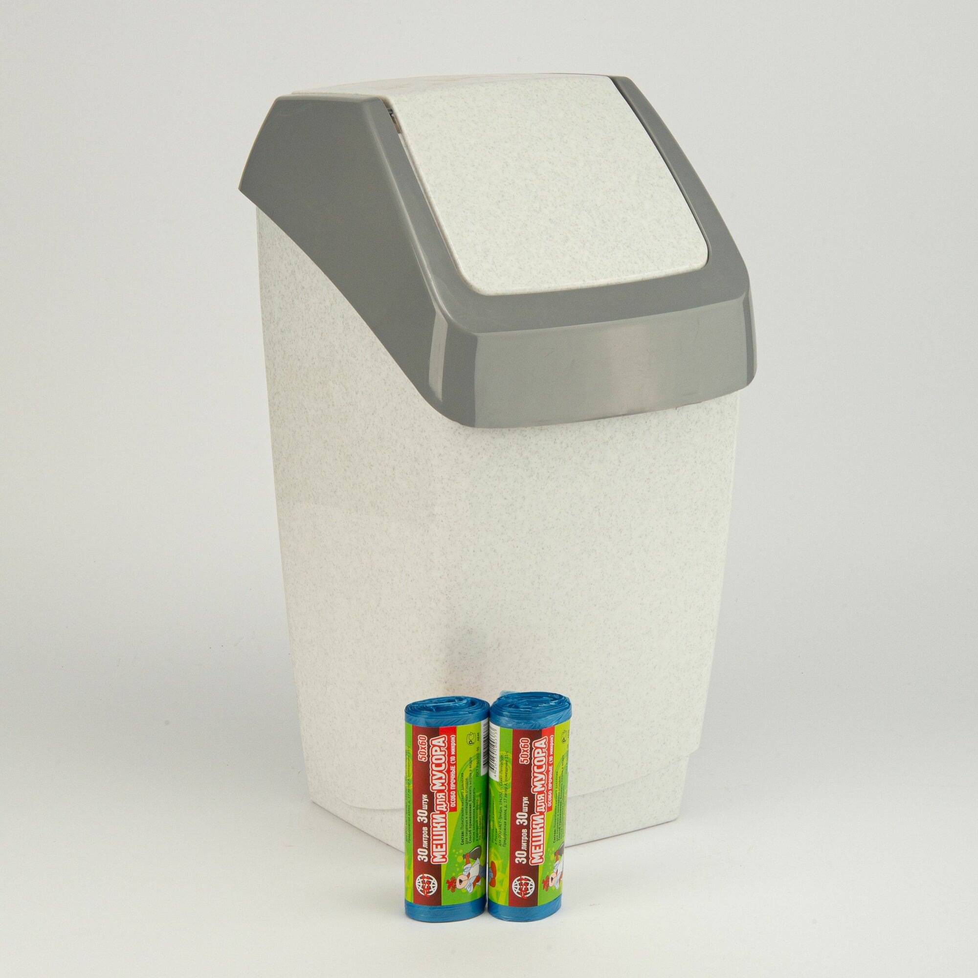 Контейнер для мусора 7 л и мешки для мусора 30л - 60 шт