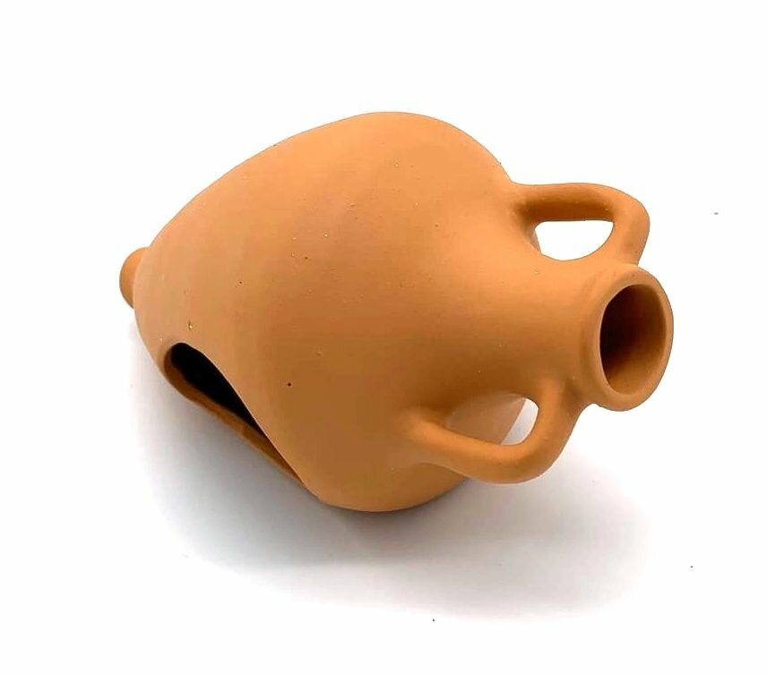 Амфора - укрытие для креветок, раков, рыб, 14 х 8 х 7 см