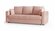 Диван Ливерпуль Лайт Vivaldi 27 FM 230x94x80 см, розовый Велюр, еврокнижка Фиест...