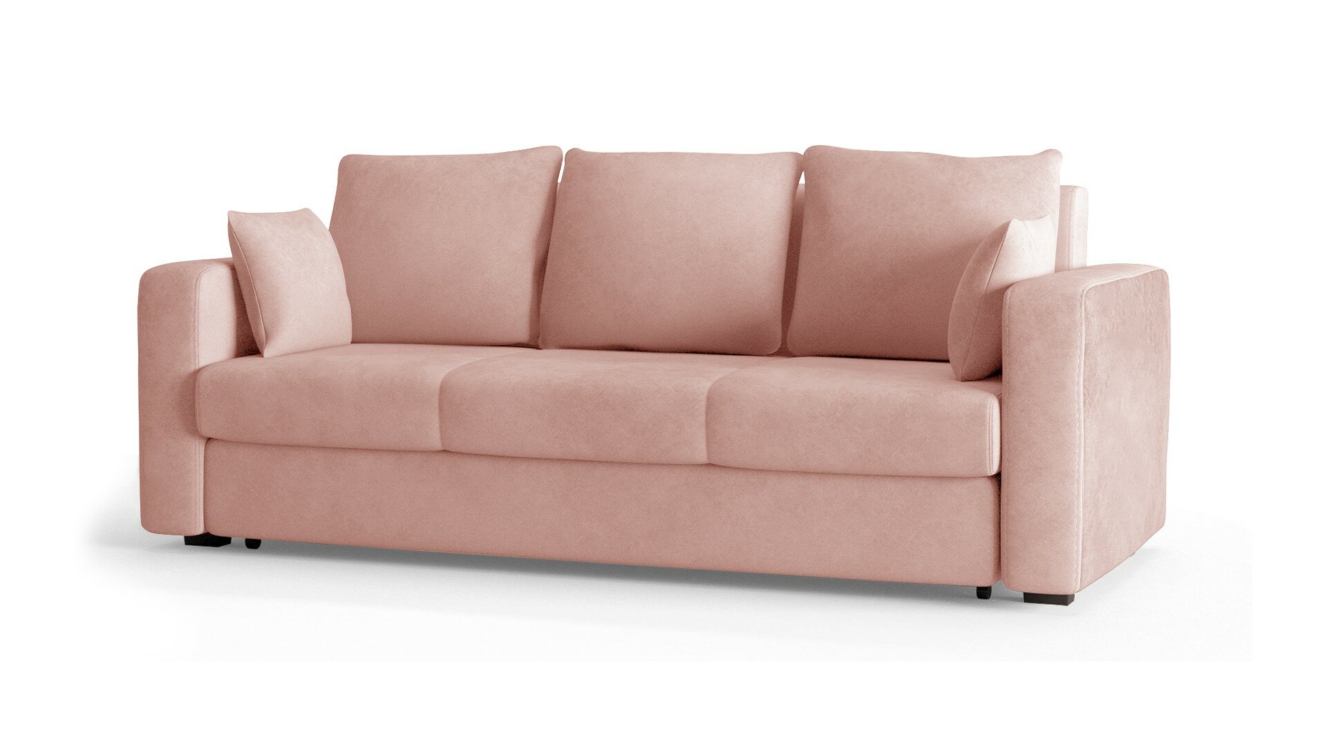 Диван Ливерпуль Лайт Vivaldi 27 NEW 230x94x80 см, розовый Велюр, еврокнижка GOODFORM