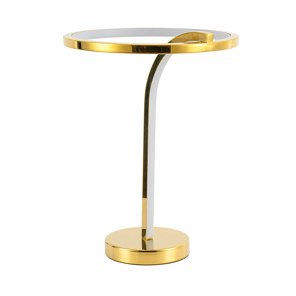 Лампа настольная Arte Lamp Enigma A2974LT-16PB, LED, белый с золотом, 16Вт
