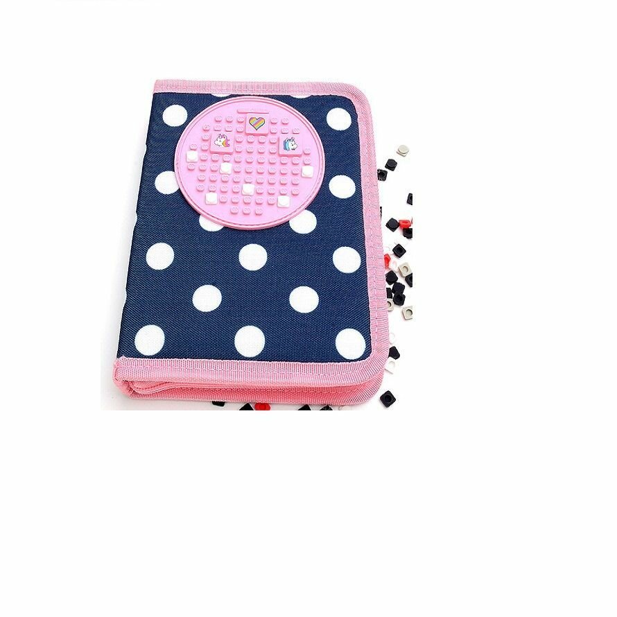 Пенал школьный, откидная панель 19 х 14 х 3 см, Синий