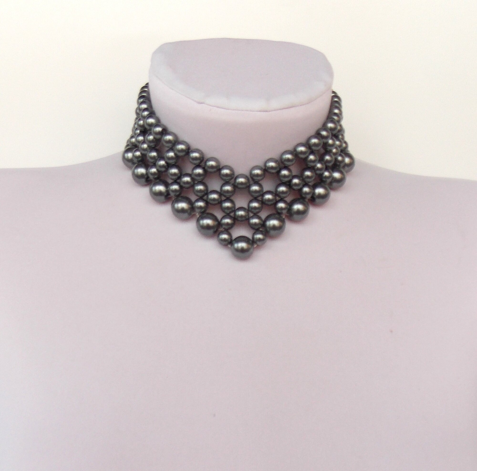 Колье, жемчуг имитация