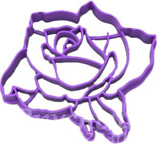 Выемка для теста Роза2 10 см. sh008 (Набор из 2 шт.)