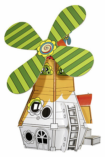 Ветряная мельница Calafant K3000X, картон, для развития моторики и творчества