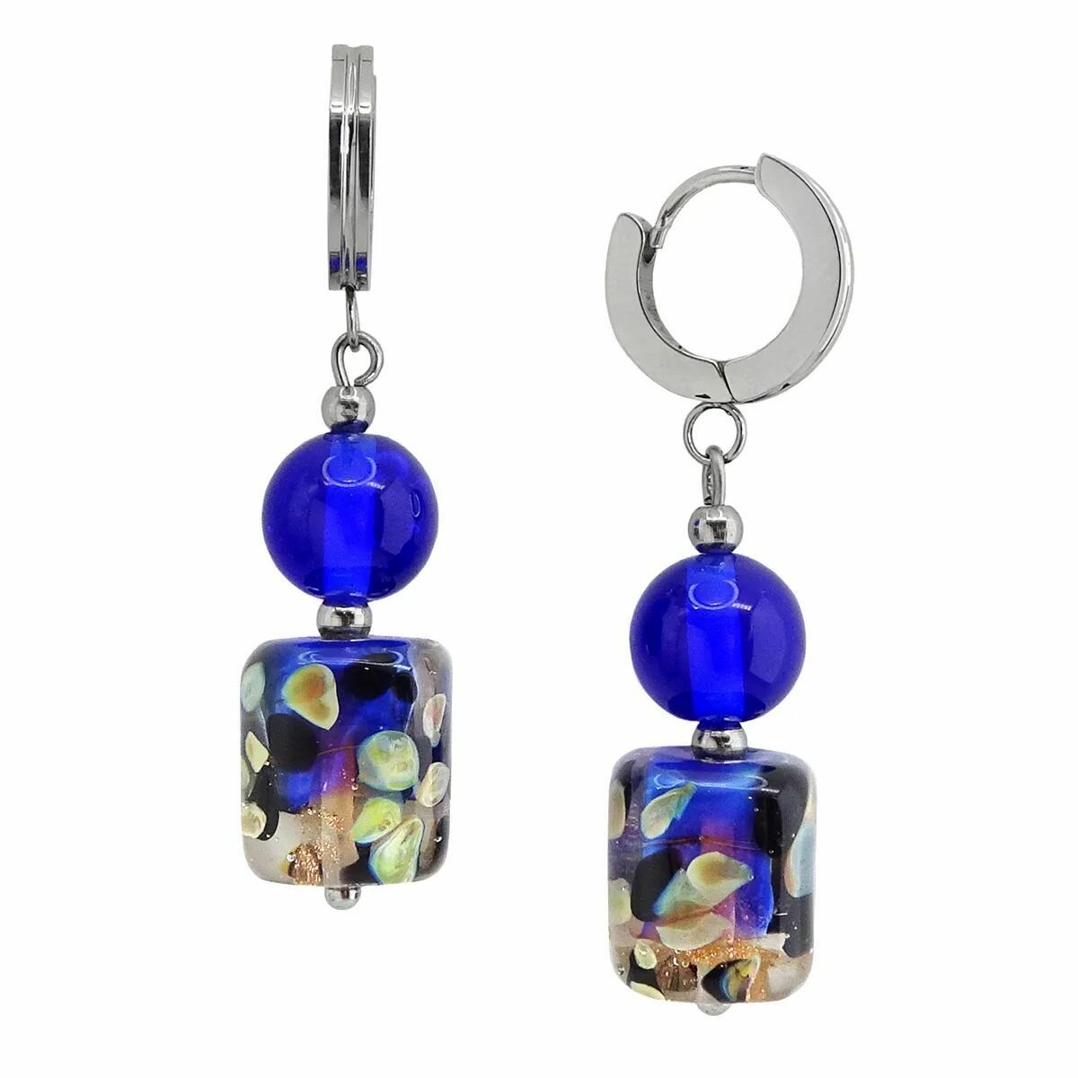 Серьги, муранское стекло, стекло