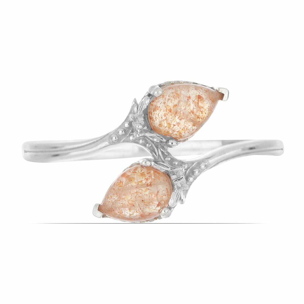 Кольцо, серебро, 925 проба, родирование, топаз