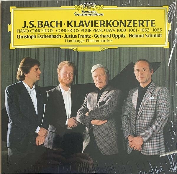 Bach, Christoph Eschenbach • Justus Frantz • Gerhard Oppitz • Helmut Schmidt, Гамбургский филармонический оркестр - Концерты для фортепиано с оркестром BWV 1060 • 1061 • 1063 • 1065 (LP)