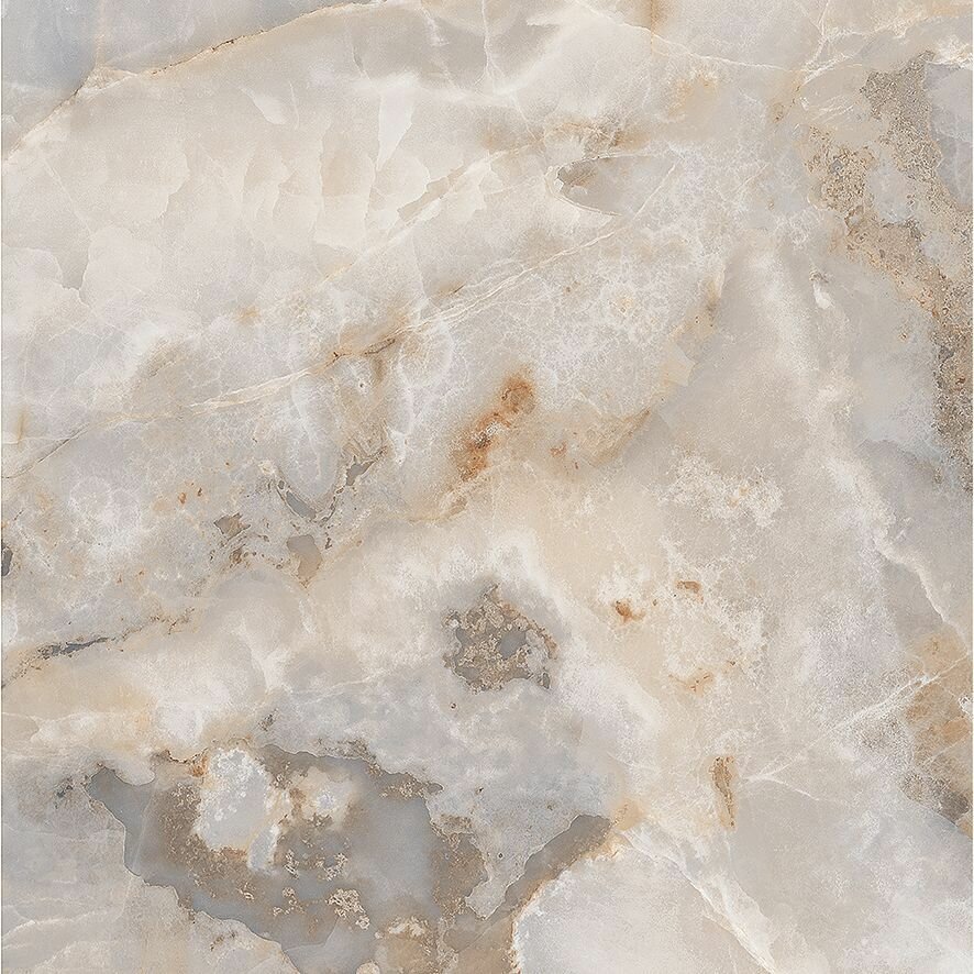 Ceradim Керамогранит Onyx Magic Brown серо-коричневый полир 60x60 7,7 мм (цена за 1.44 м2)