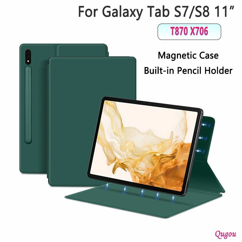 Чехол для Samsung Galaxy Tab S7/S8 11" (T870 X706), с прорезью для пера