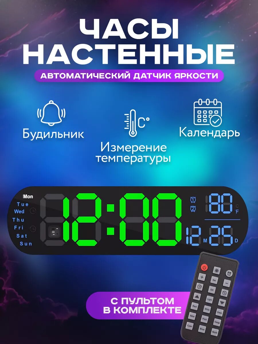 Электронные настенные часы