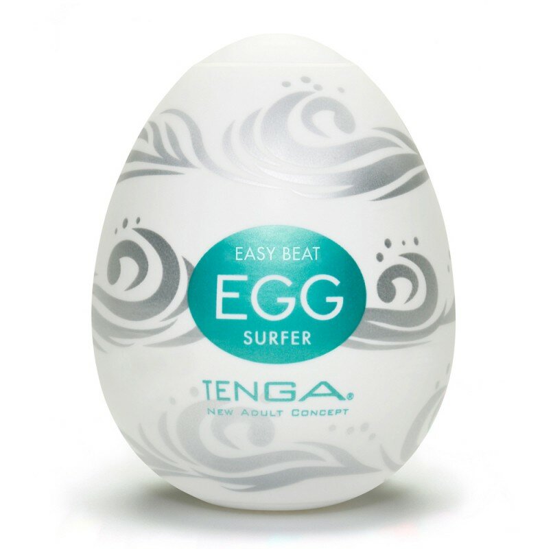 Мастурбатор-яйцо Tenga «Egg Surfer»с рельефными узорами, карманный