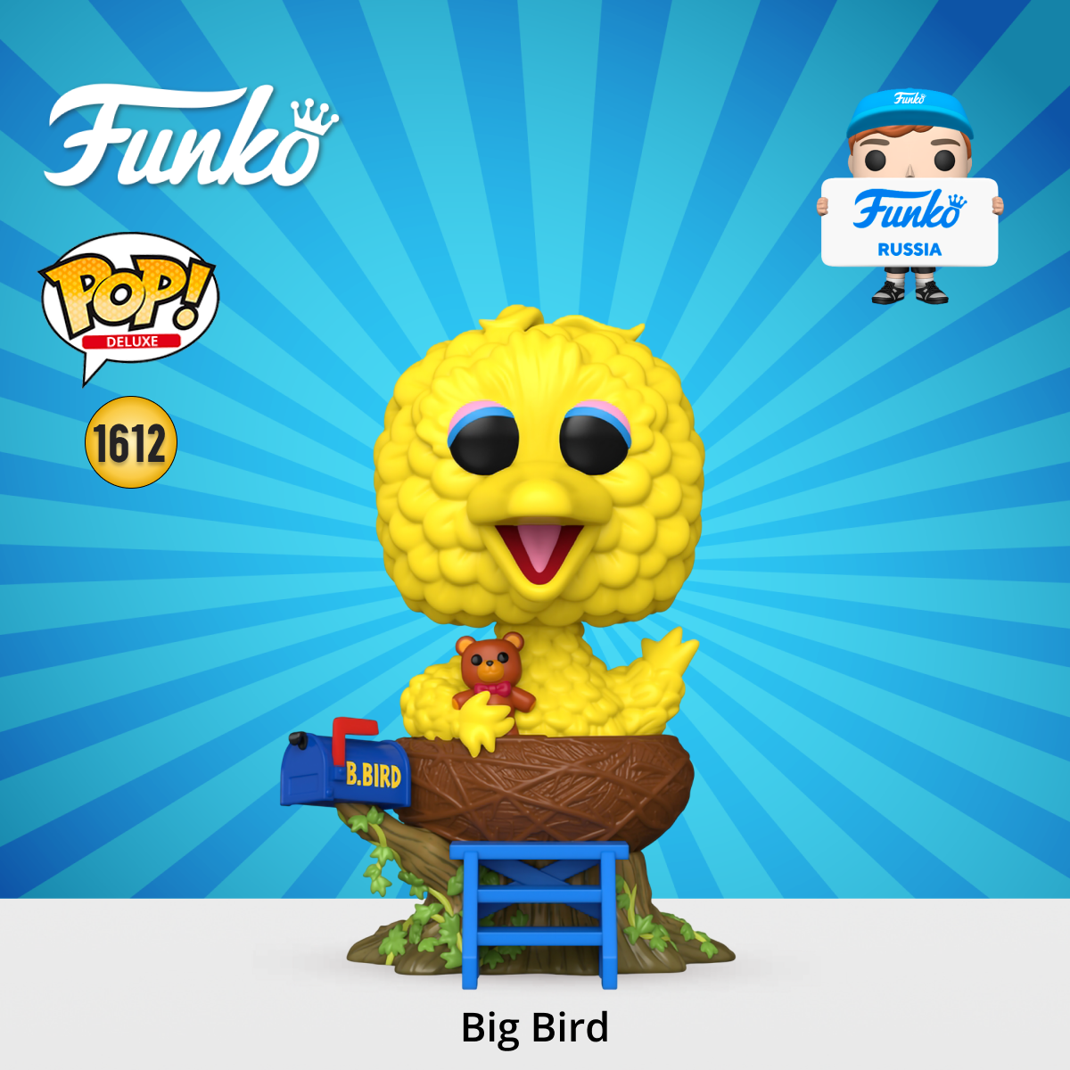 Фигурка Funko POP! Deluxe Sesame Street S3 Big Bird in Nest (1612) 80141