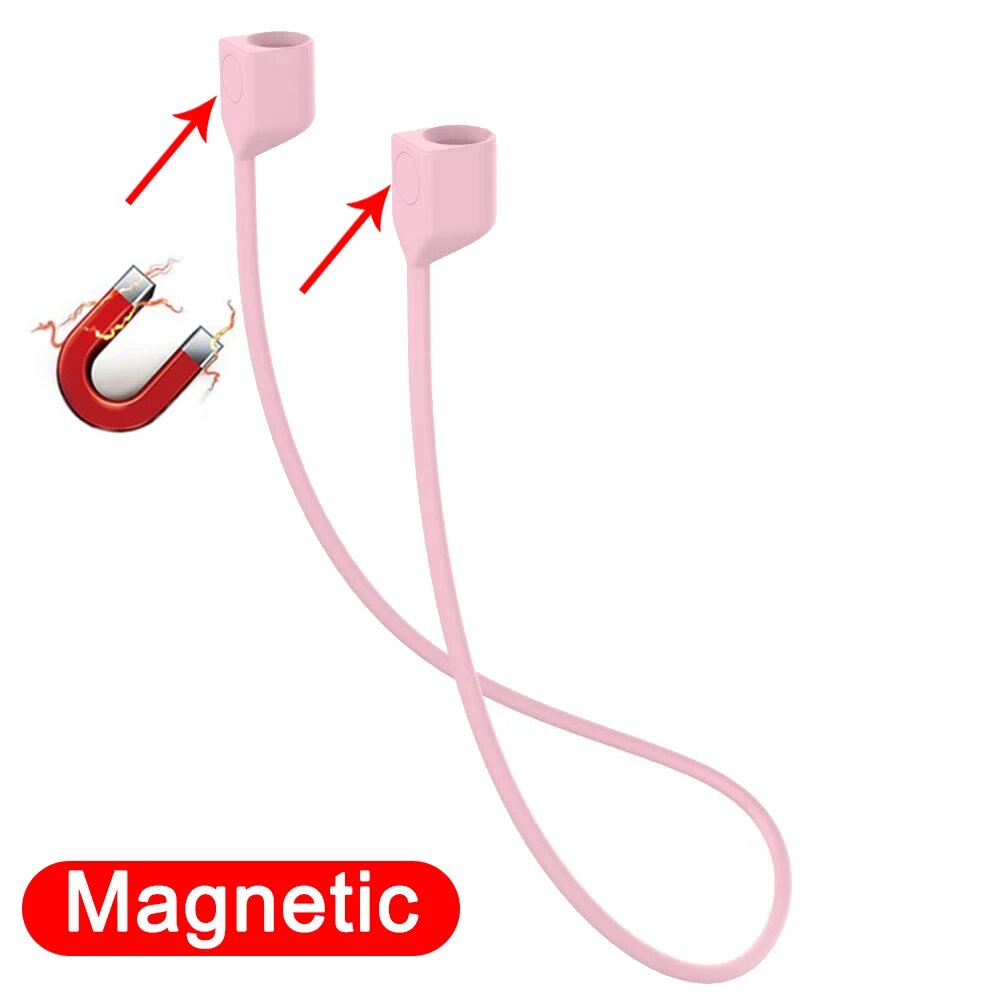 Силиконовый шнурок для наушников Awkanger, B Cherry Powder