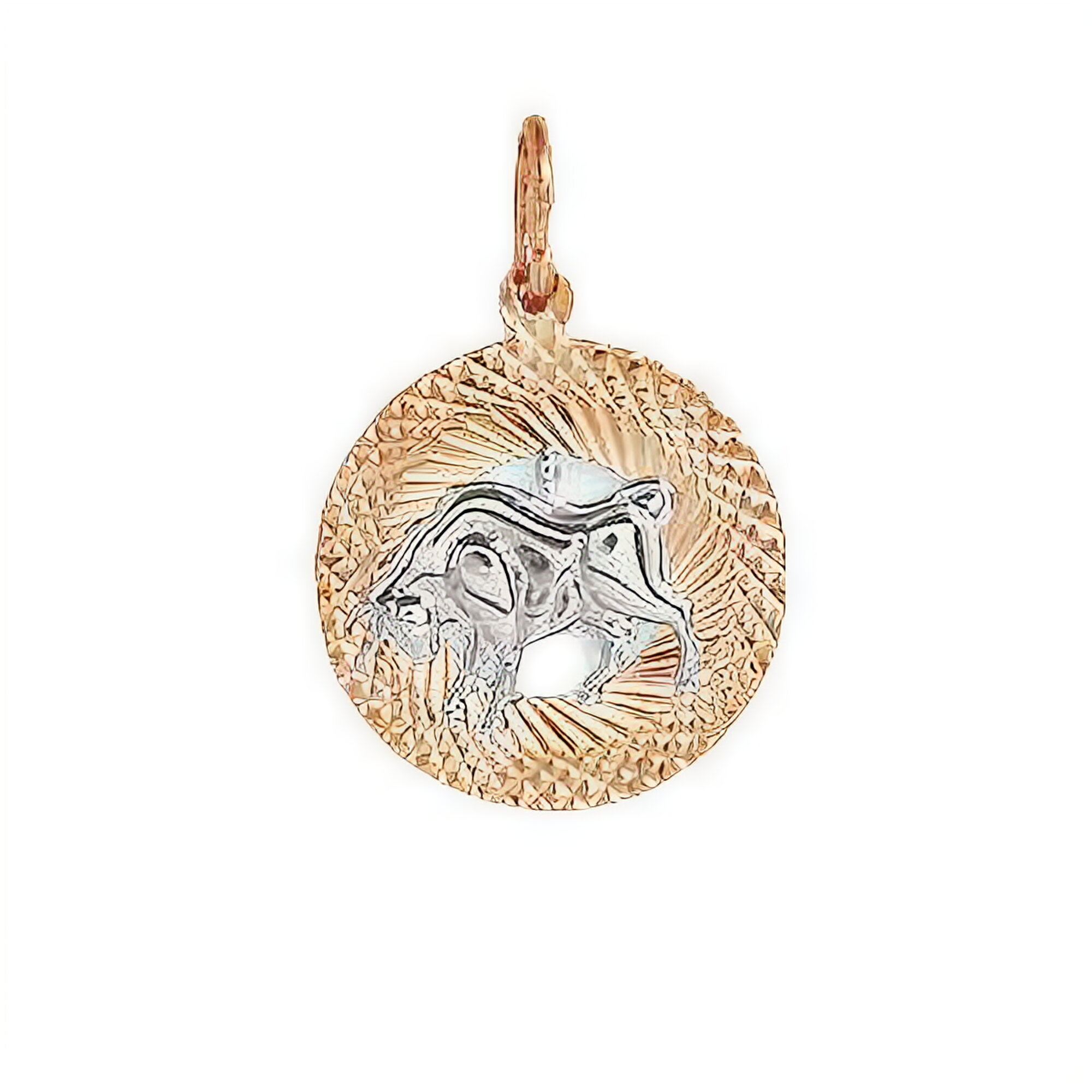 Подвеска, красное золото, 585 проба