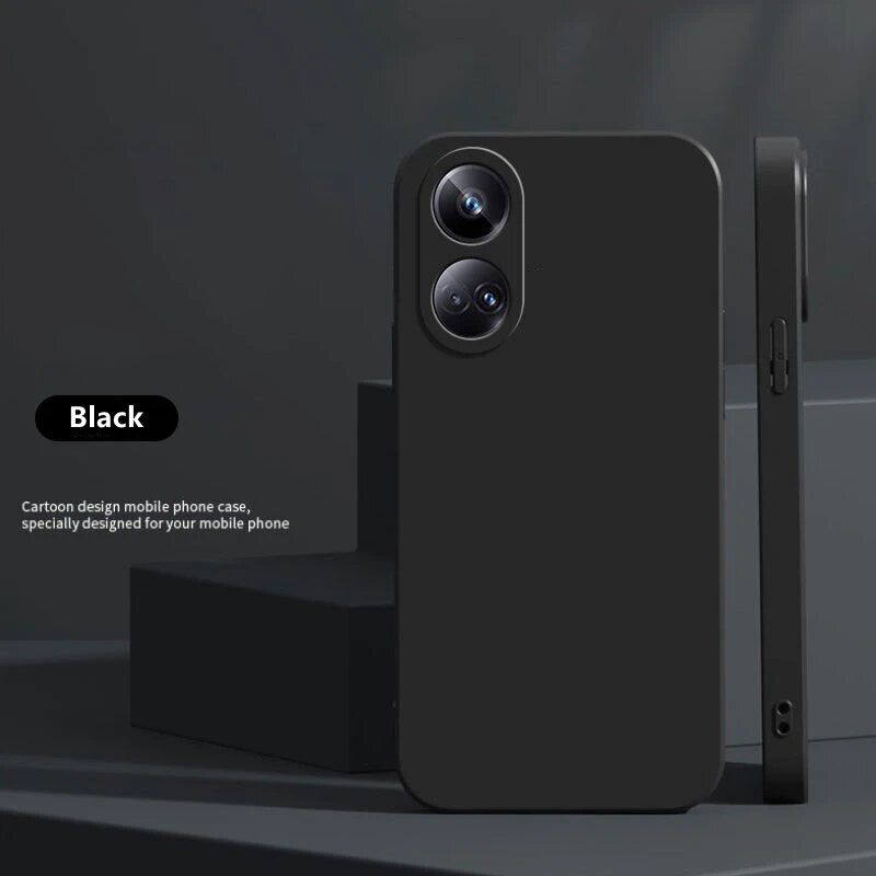 Черный чехол для OPPO A78 4G из жидкого силикона