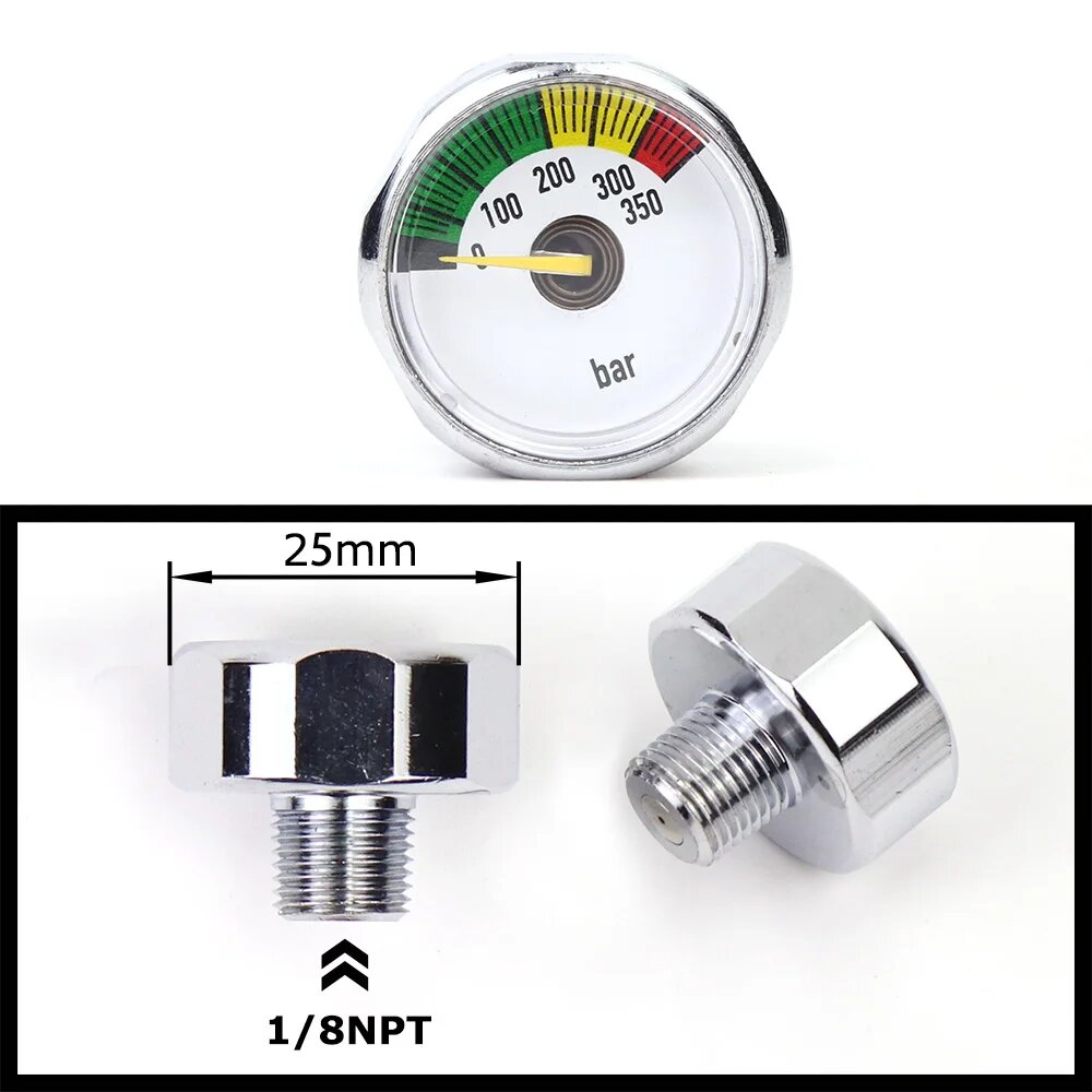 Манометр Air Mini BAIGO 350Bar (1/8NPT)