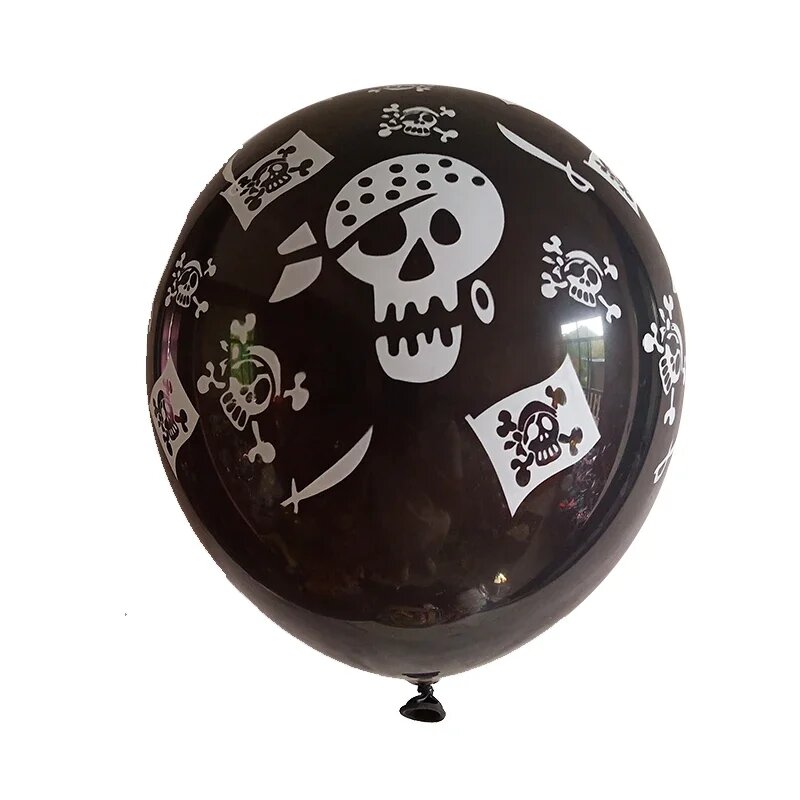 10 шт 12 дюймов Пираты латексные воздушные шары пиратские воздушный шар с черепом букет для Хэллоуина пиратские тематическая вечеринка на день рождения украшения
