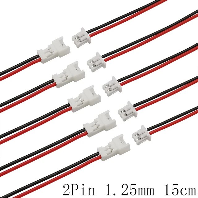 5 пар JST 2 Pin разъем для кабеля JST 1.25
