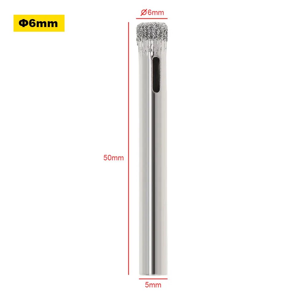 TORO DIY Supplies набор сверл для стекла 10/12/14/16/18/20/22/25 мм 6mm