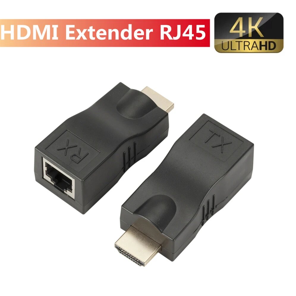 Grwibeou HDMI удлинитель RJ-45 30 метров RJ45 HDMI Extender