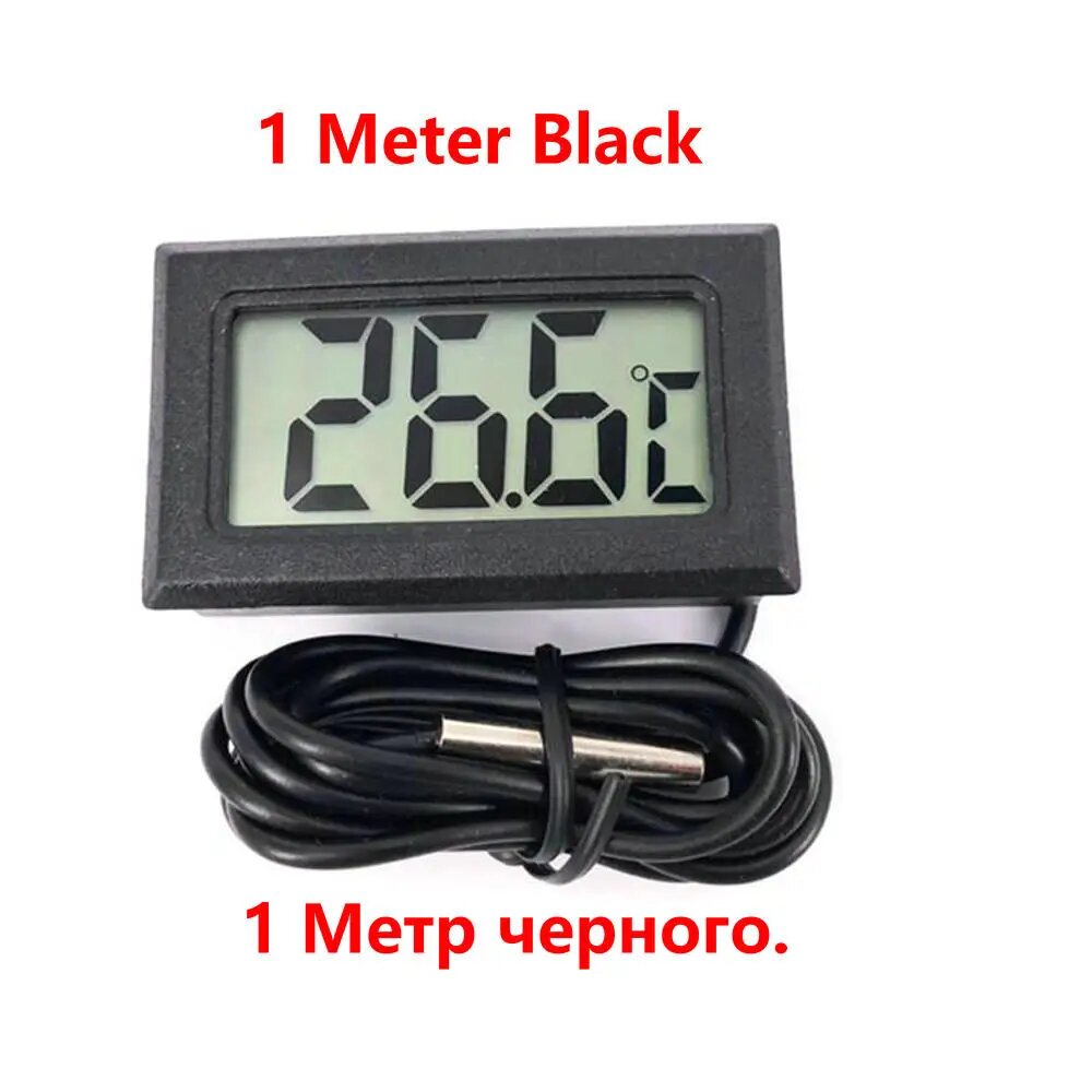 Цифровой термометр 1M Black