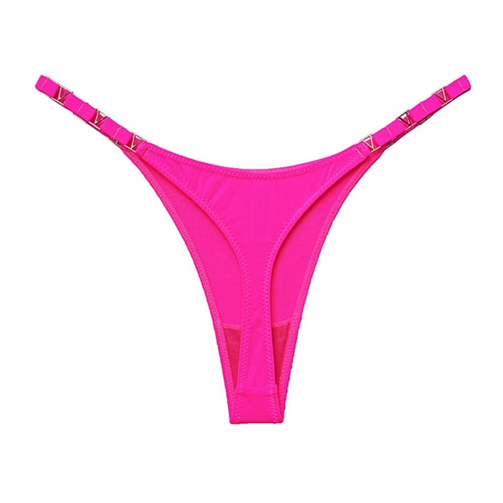 Женщины ледяной шелк стринги сексуальные G-стринги трусики фитнес упражнения нижнее белье металлические высокая вилка бриджи дамы низкая талия стринги