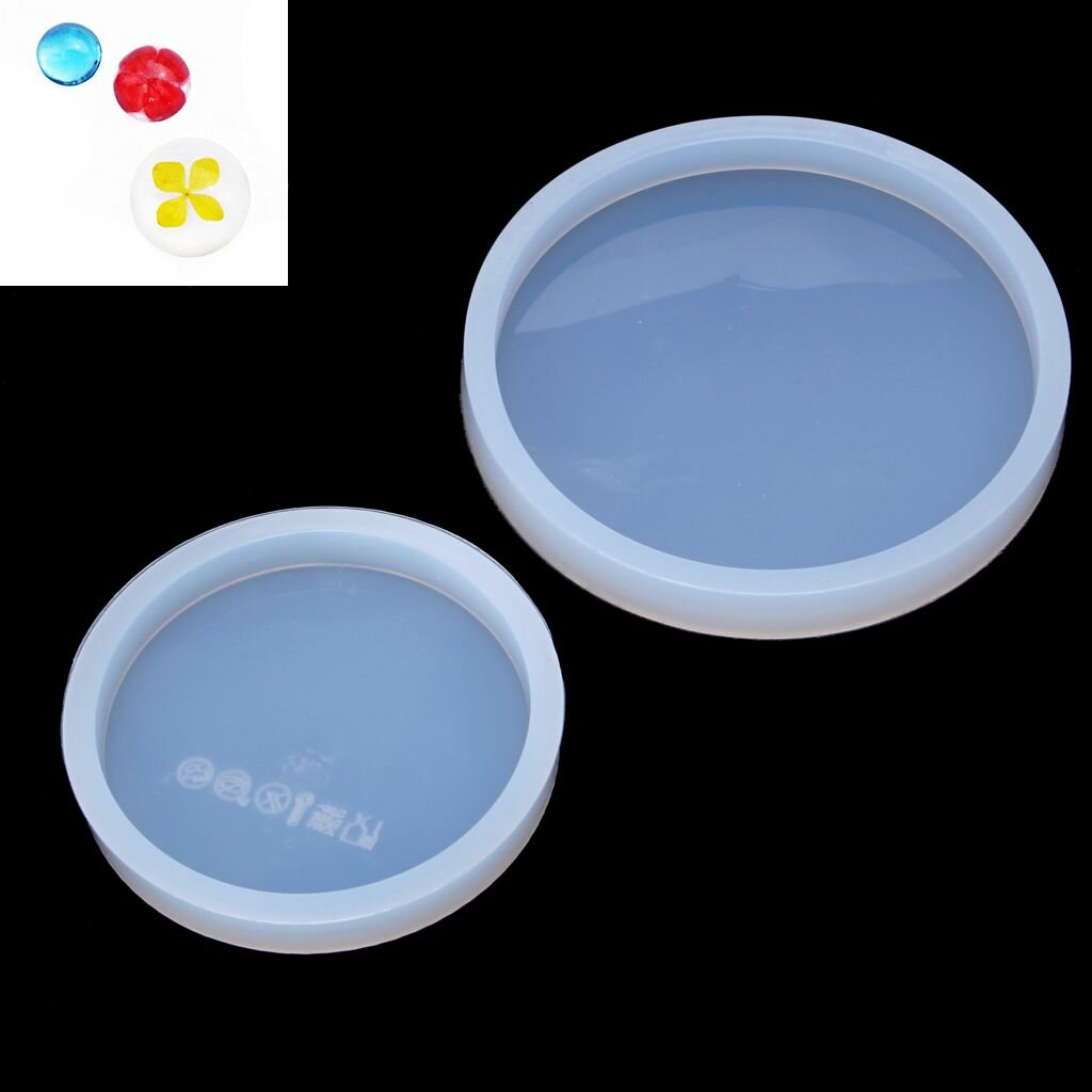 Зеркальная силиконовая форма круглая для эпоксидной прокладки, выпечки и кондитерских изделий, пищевой силикон, термостойкая от -40 до 230 С, безопасная многоразовая форма для духовки и микроволновки