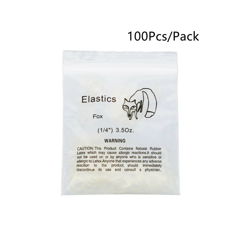 Ортодонтические резинки CNSEATO 100 шт, 5 размеров 3.5OZ Fox