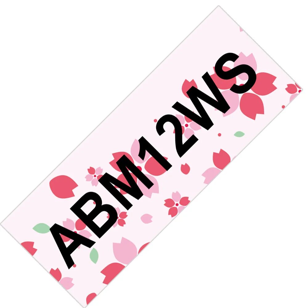 Fimax лента для этикеток черная белая 6/9/12 мм White Sakura, 12mm