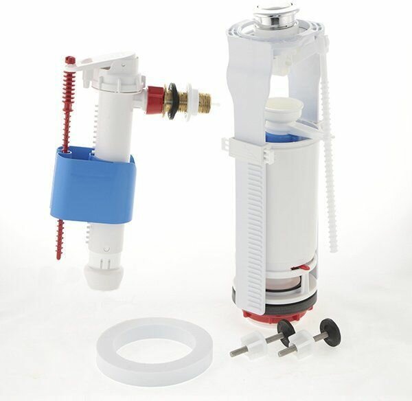 Арматура Ани Пласт с боковой подводкой 1/2 метал. резьба-кнока хром WC8020C