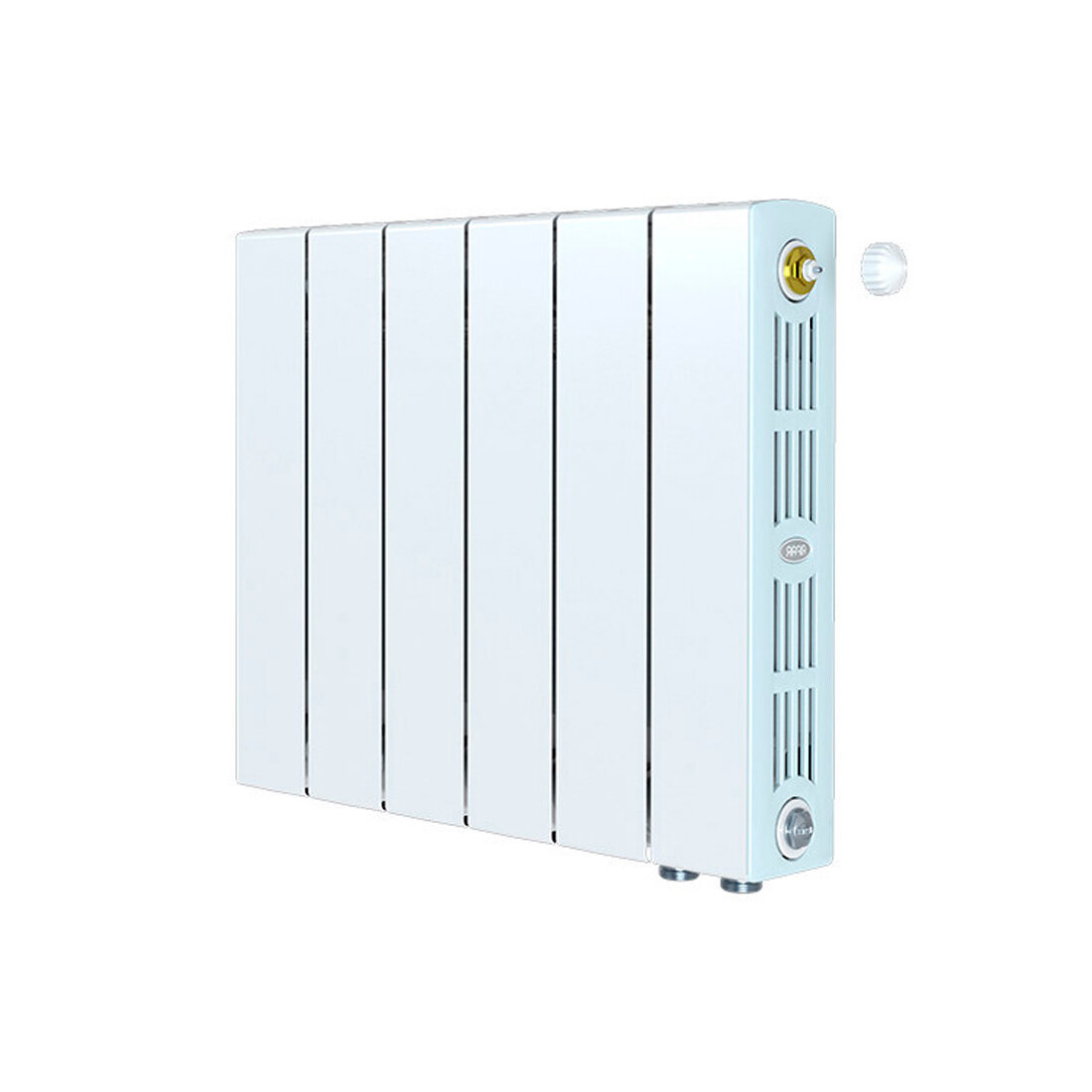 Радиатор Rifar SUPReMO 350 Ventil 6 секций нижнее правое белый