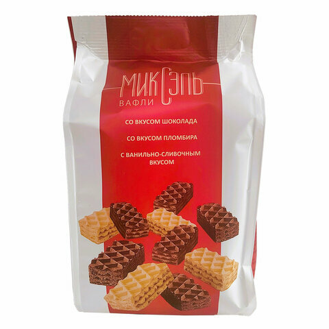 4 шт. Вафли CONFASHION "Миксэль" ассорти, 250 г, УТ-00031160