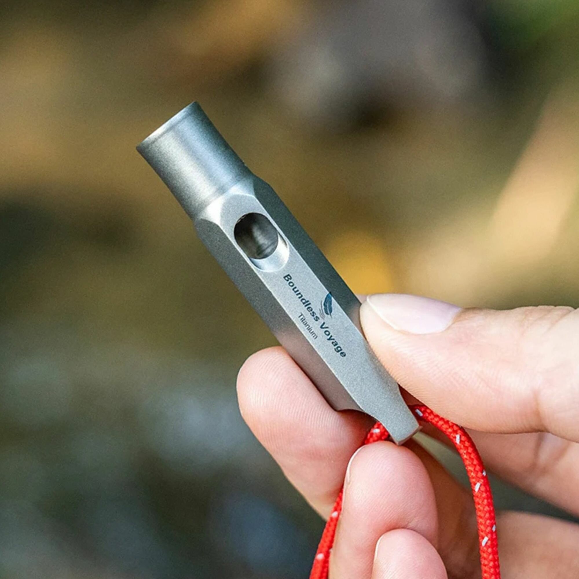 Свисток титановый Boundless Voyage, тактический спасательный свисток для тренировок