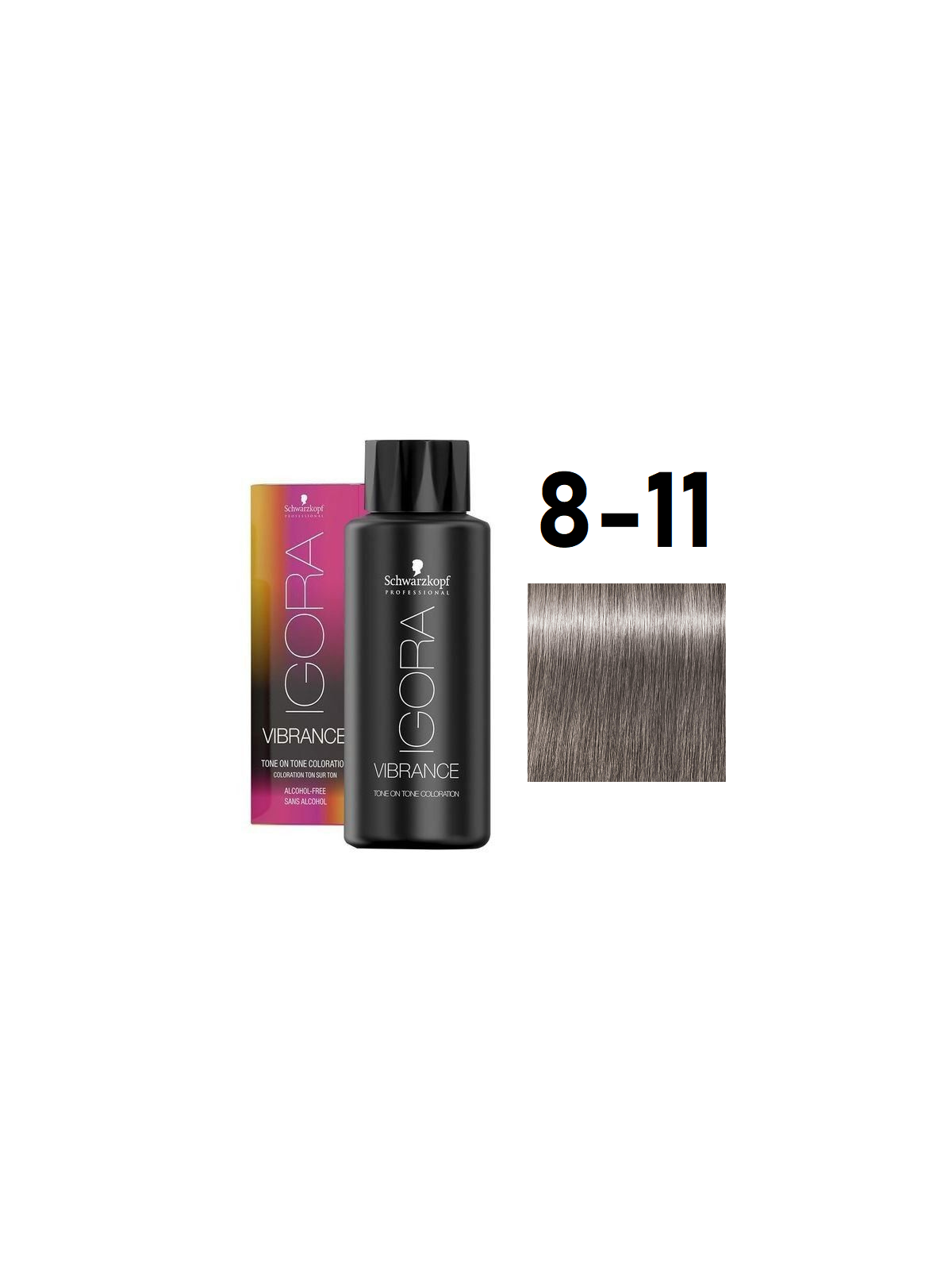Schwarzkopf Professional Schwarzkopf Igora Vibrance 8-11 - Краситель тон-в-тон светлый русый сандре экстра 60 мл