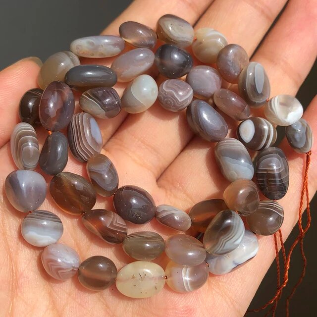 Куою натуральные бусины из амазонита, апатита, ларимара и кварца