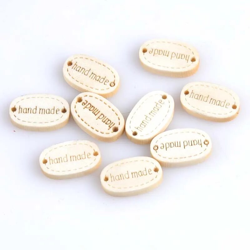 Деревянные бирки 50 шт. 18x11mm