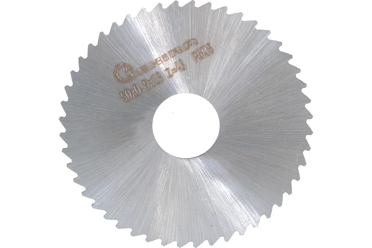 Фреза дисковая Sekira 32396 50x13 мм Р6М5 48 зубьев для горизонтальных станков по ГОСТ 24669, для отрезных работ и пазов из стали на ручных станках