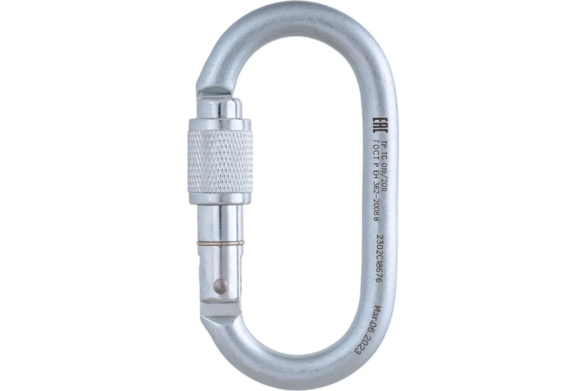 VENTO Карабин Стальной Овал с Муфтой VNT-1013 - прочный крепежный элемент для монтажа