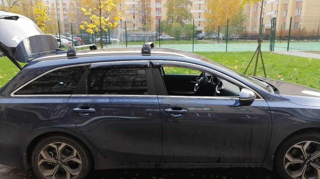 Дефлектор окон Киа Сид (Kia Ceed) универсал 2018+