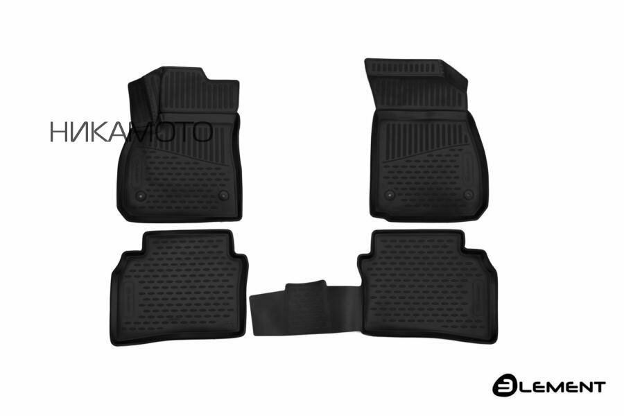 ELEMENT-AUTOFAMILY ELEMENT3D3733210K Коврики 3D в салон OPEL Insignia, 2017->, sedan, (Европа), 4 шт. (поли