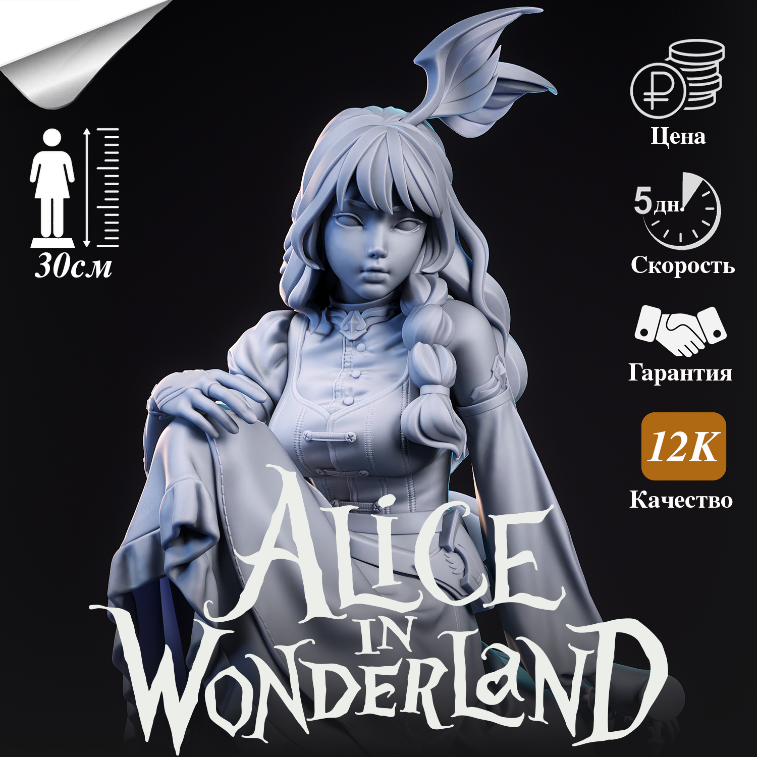 Фигурка Алиса в стране чудес Версия 1 (Alice in Wonderland Version 1)