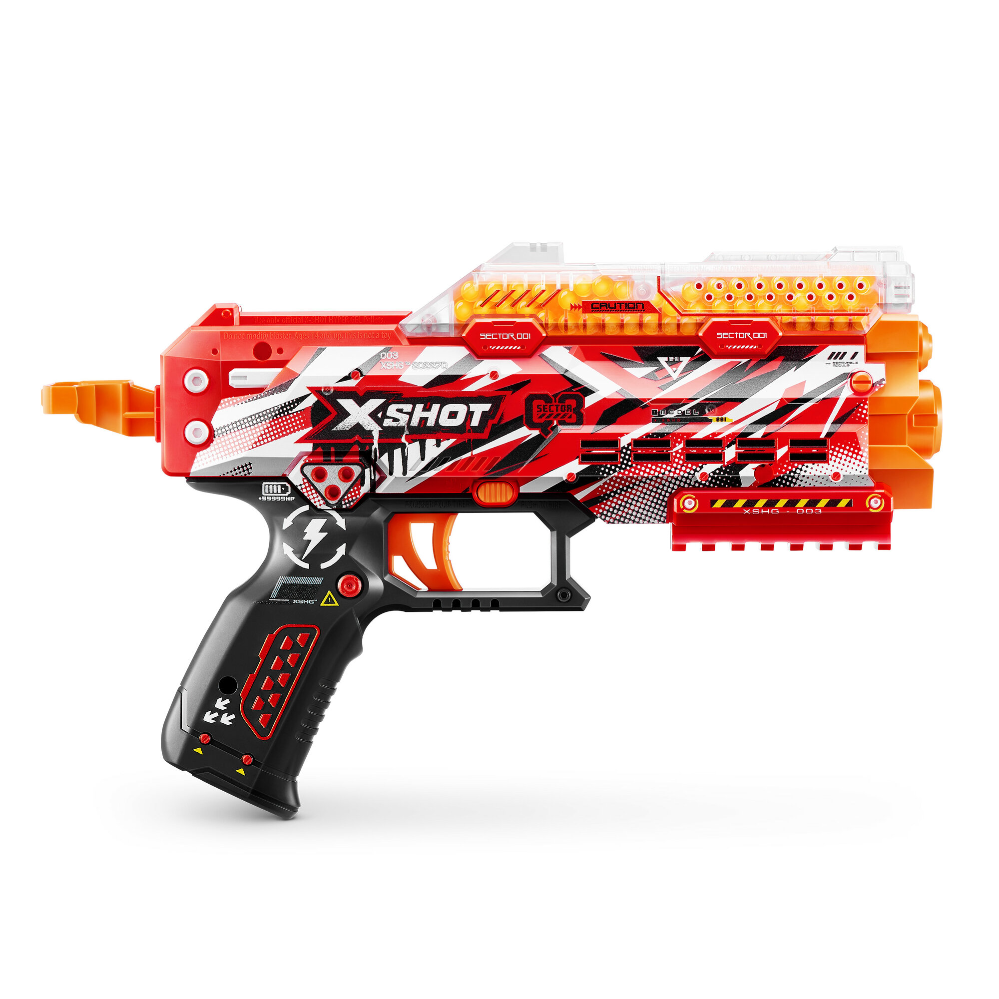Бластер ZURU XSHOT Hyper Gel Stinger с защитными очками, игрушки для мальчиков, 36728
