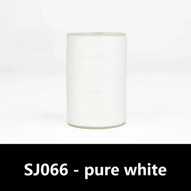 Белая вощеная нить для кожи 0,35 мм, 160 м, pure white