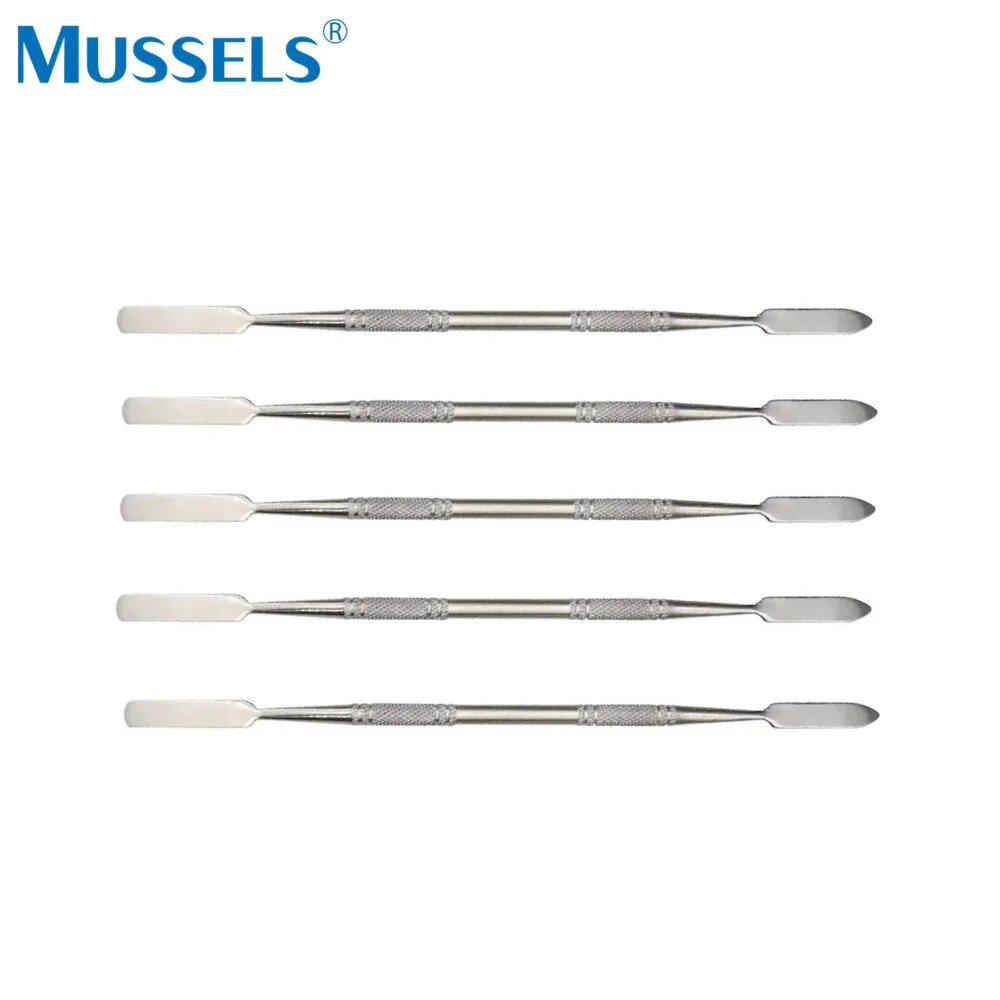 5 шт. цементный шпатель, стоматологический нож для перемешивания, нержавеющая сталь, макияж, основа для макияжа, палочка для смешивания, стержень для перемешивания ногтей, двухсторонний инструмент