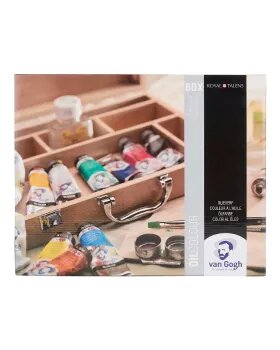 Набор масляных красок Van Gogh Базовый (10 цветов), в чемоданчике с аксессуарами