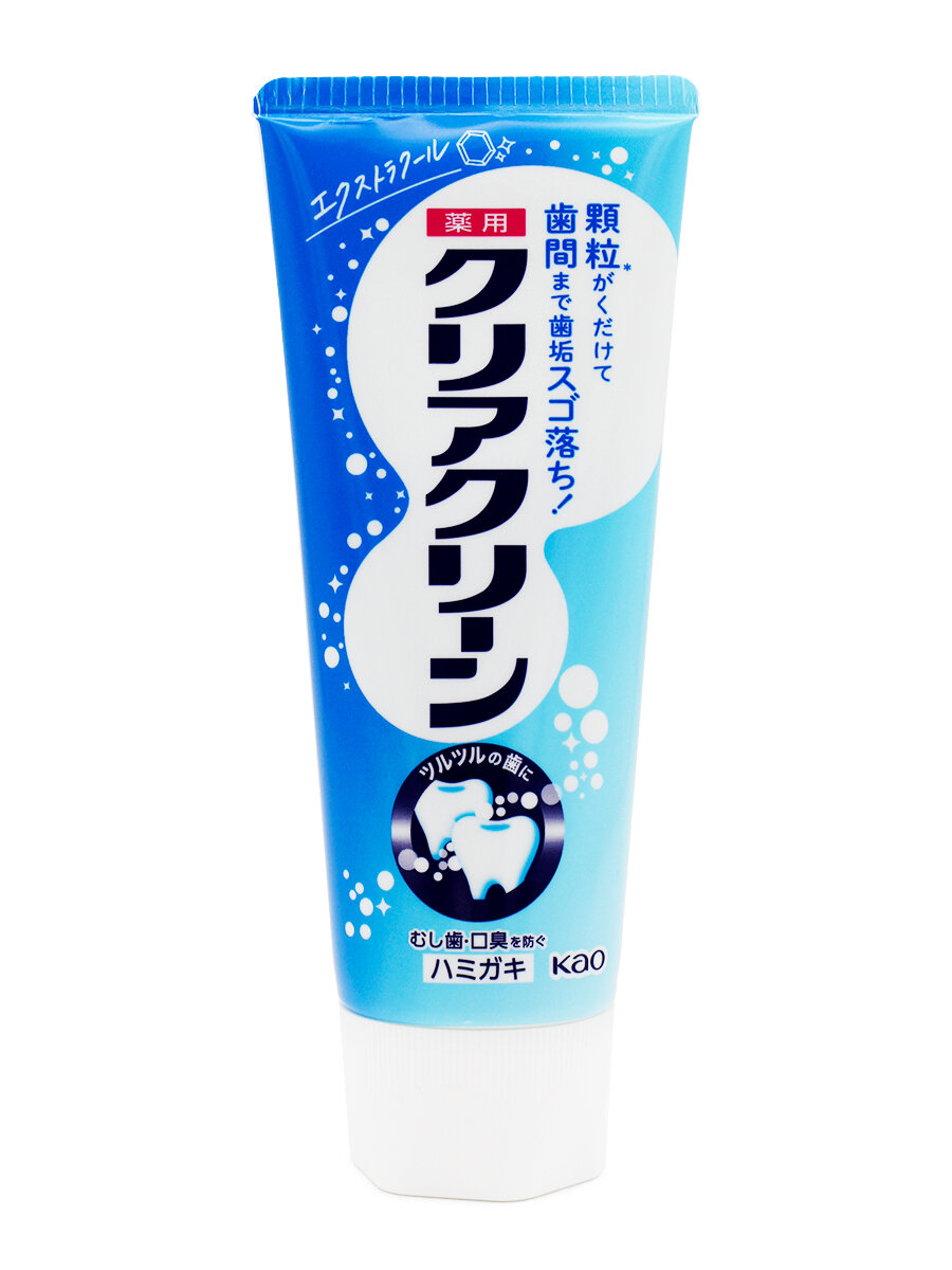 KAO Зубная паста от кариеса с микрогранулами экстра мятная Clear Clean Extra Cool, 120 г