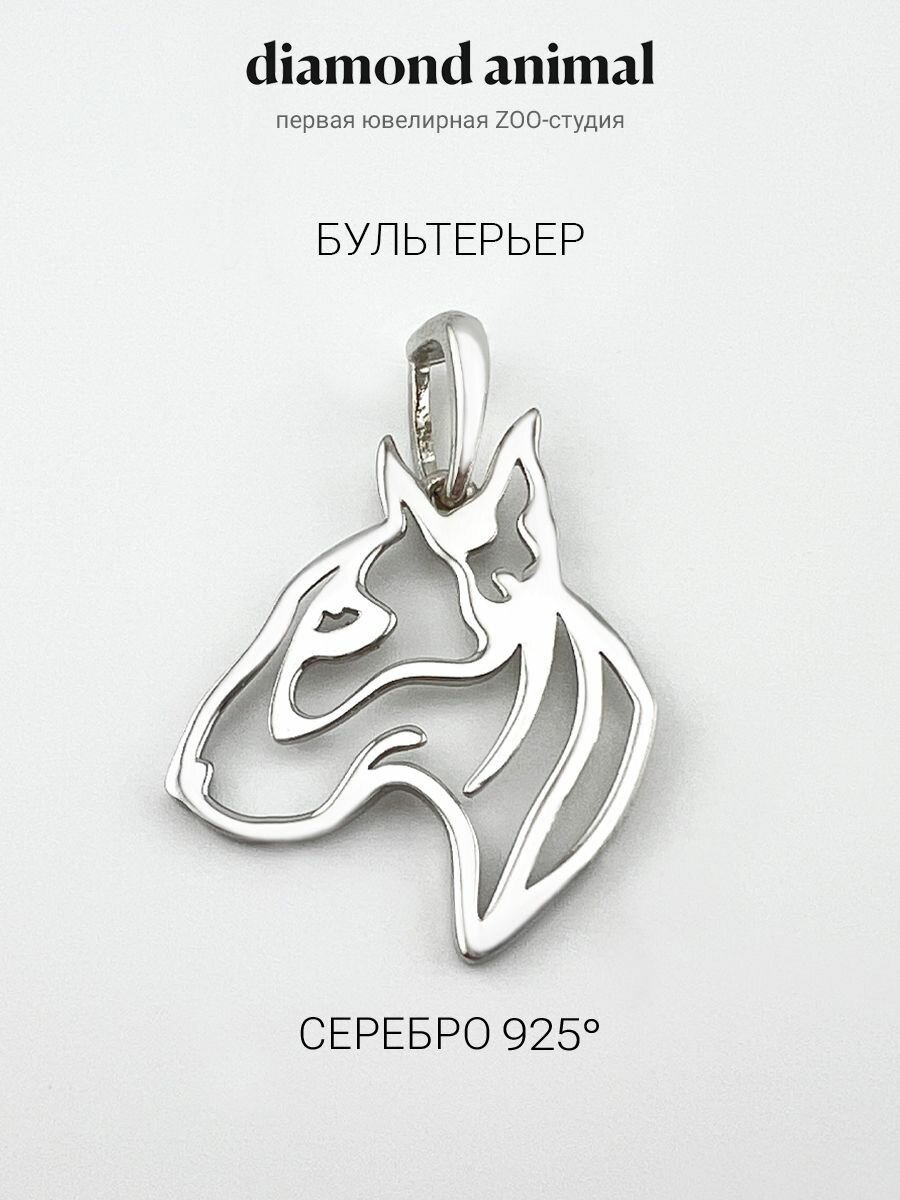 Подвеска, серебро, 925 проба, родирование