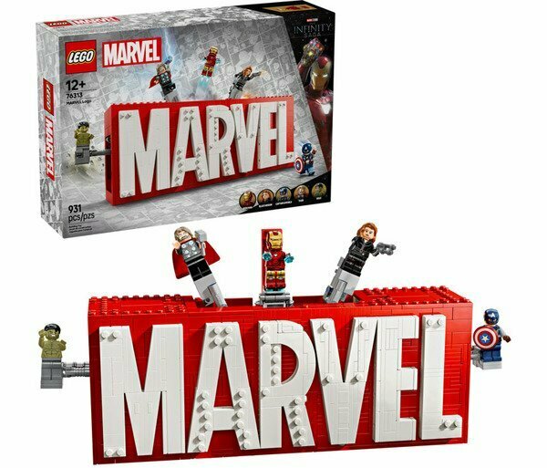 Конструктор LEGO Super Heroes 76313 Логотип и минифигурки марвел (Lego 76313)