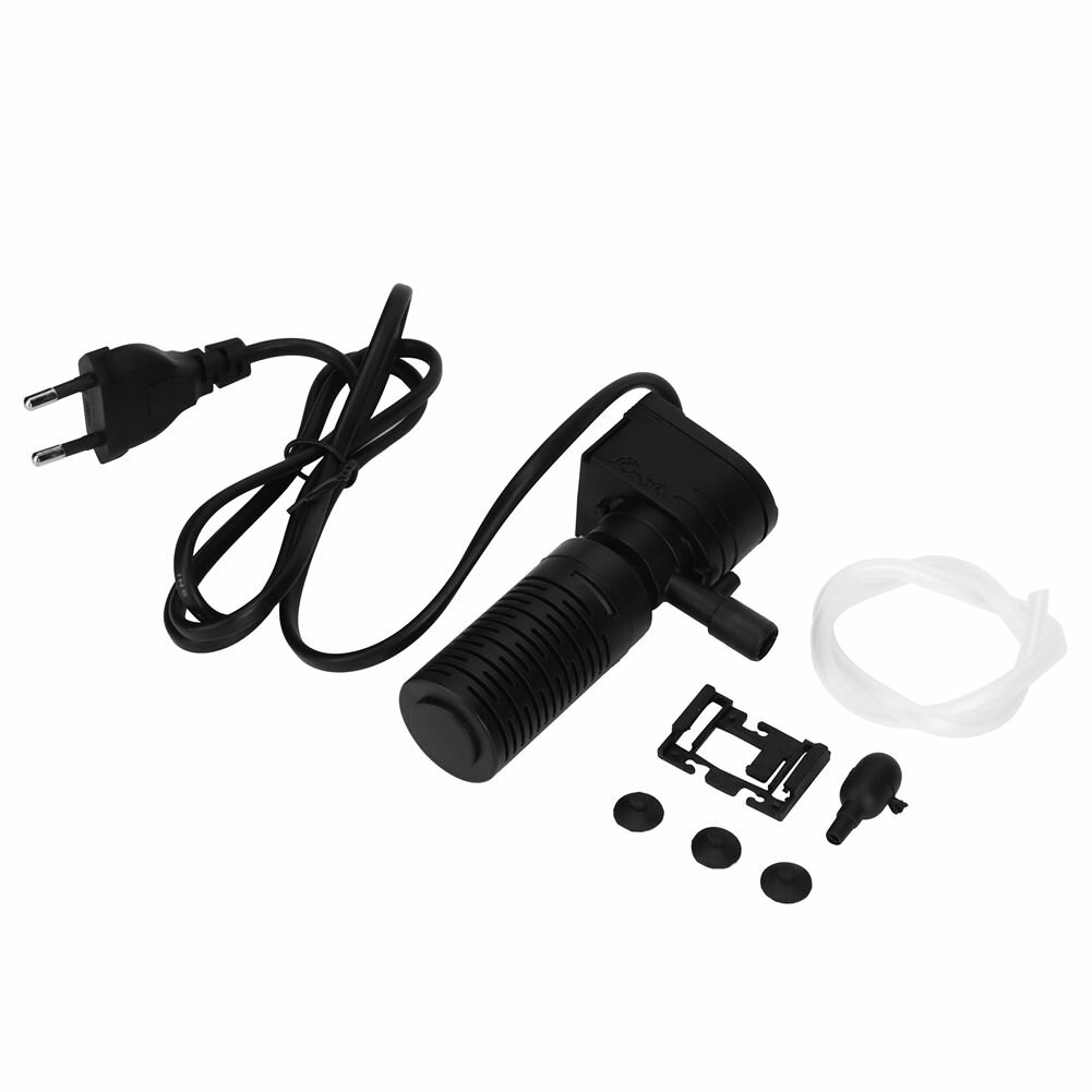 Мини-аквариум с фильтром для воздушной аэрации HX-200L, цвет черный, мощность 3Вт